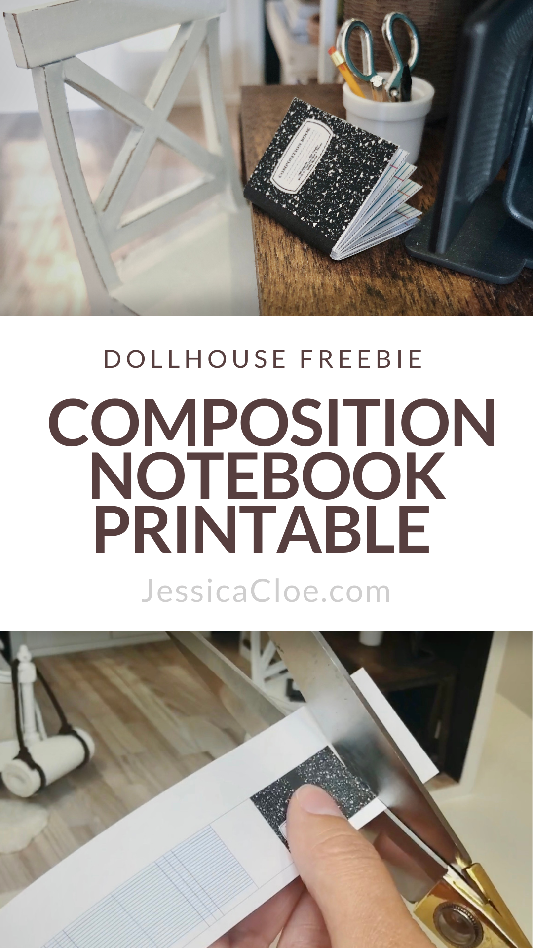 Composition Notebook Printable — Jessica Cloe Miniatures