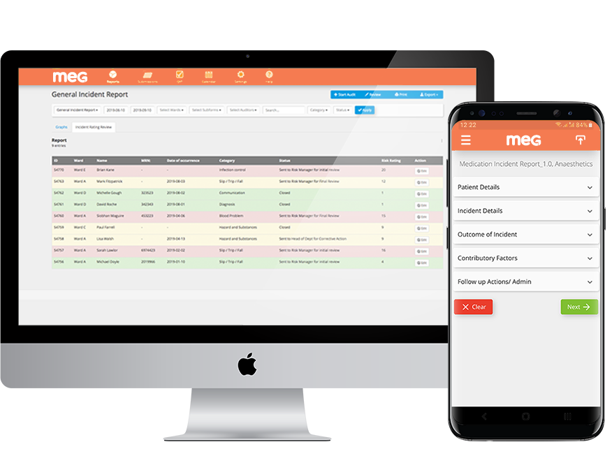 Healthcare Incident Reporting & Risk Management Software — MEG