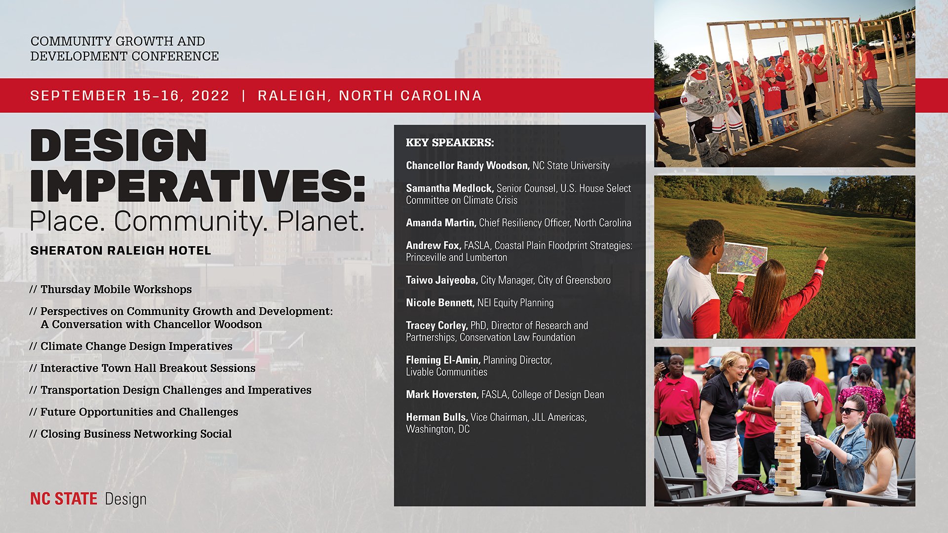 NC State College of Design Community Growth and Development Conference ...