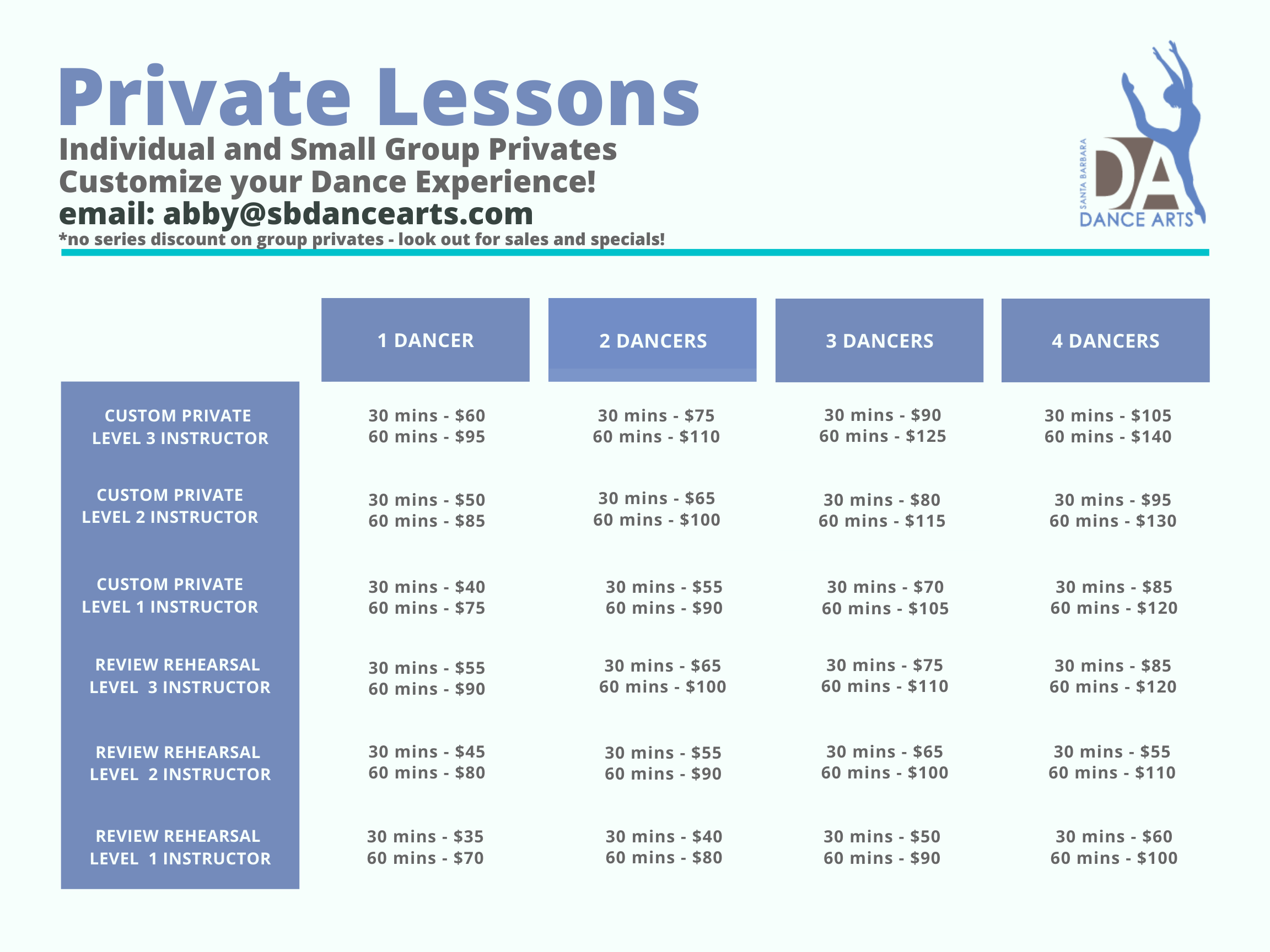 Private Lessons — Santa Barbara Dance Arts