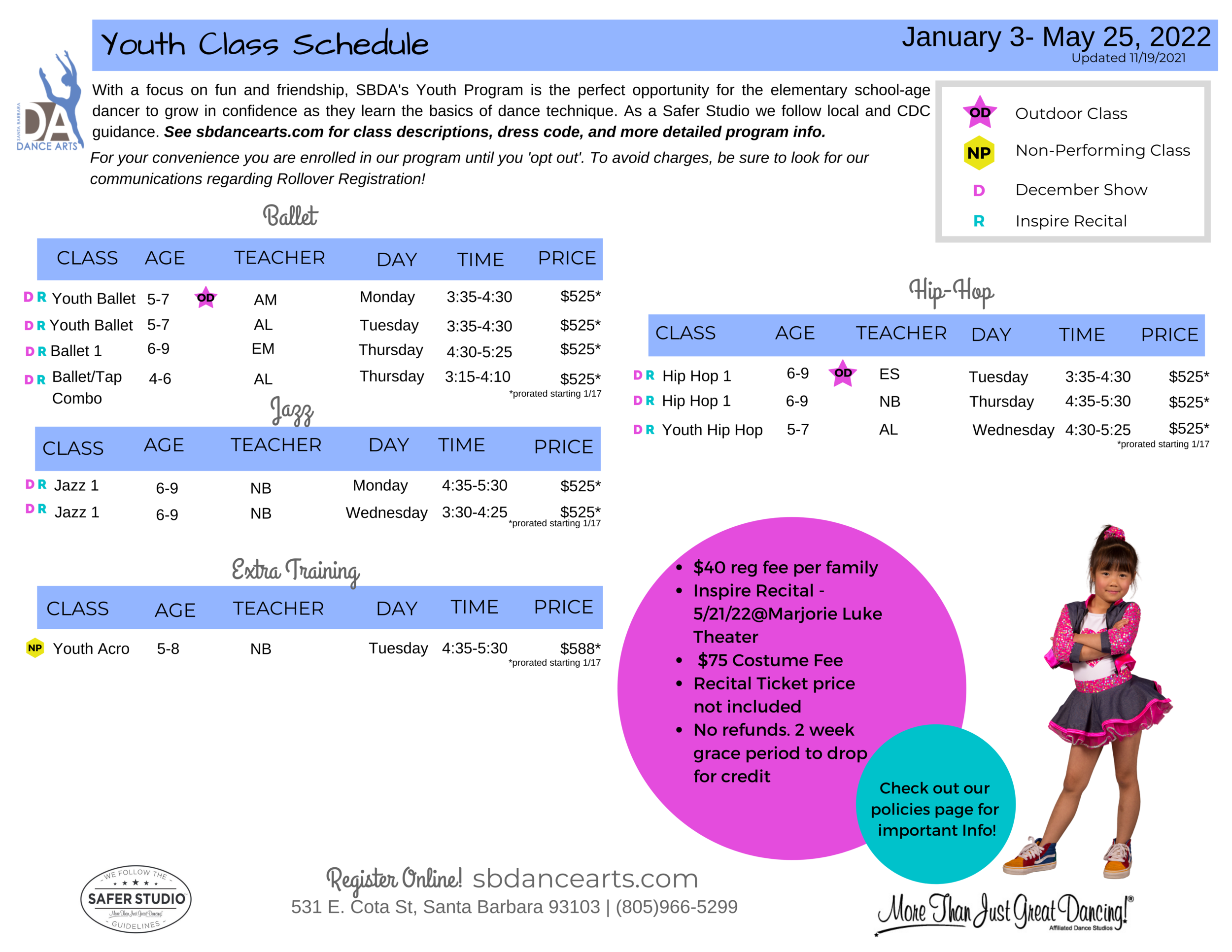 Youth dance class registration | SB Dance Arts — Santa Barbara Dance Arts