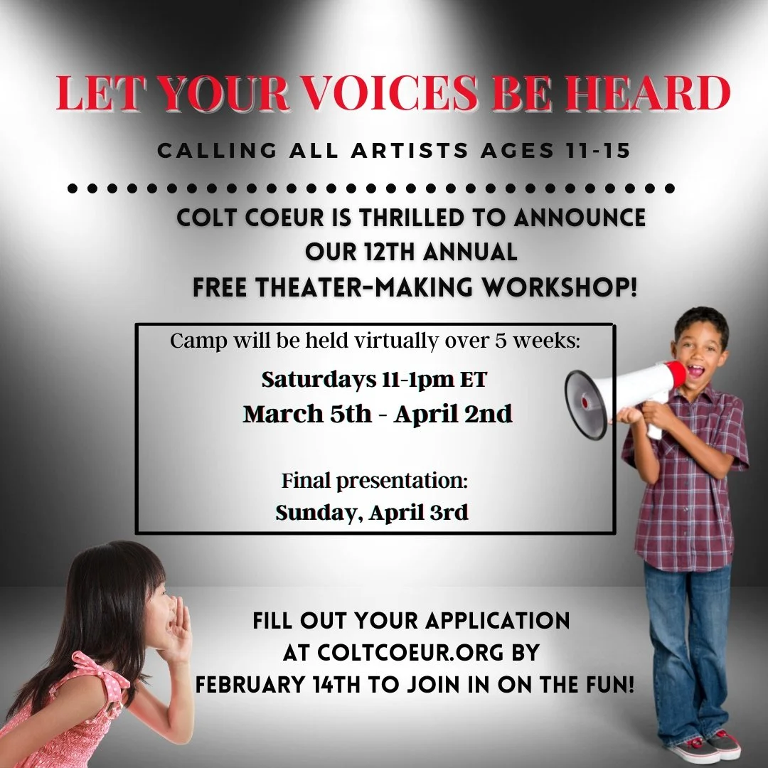 12th annual CoCo Theatre Intensive returns in March! — Colt Coeur