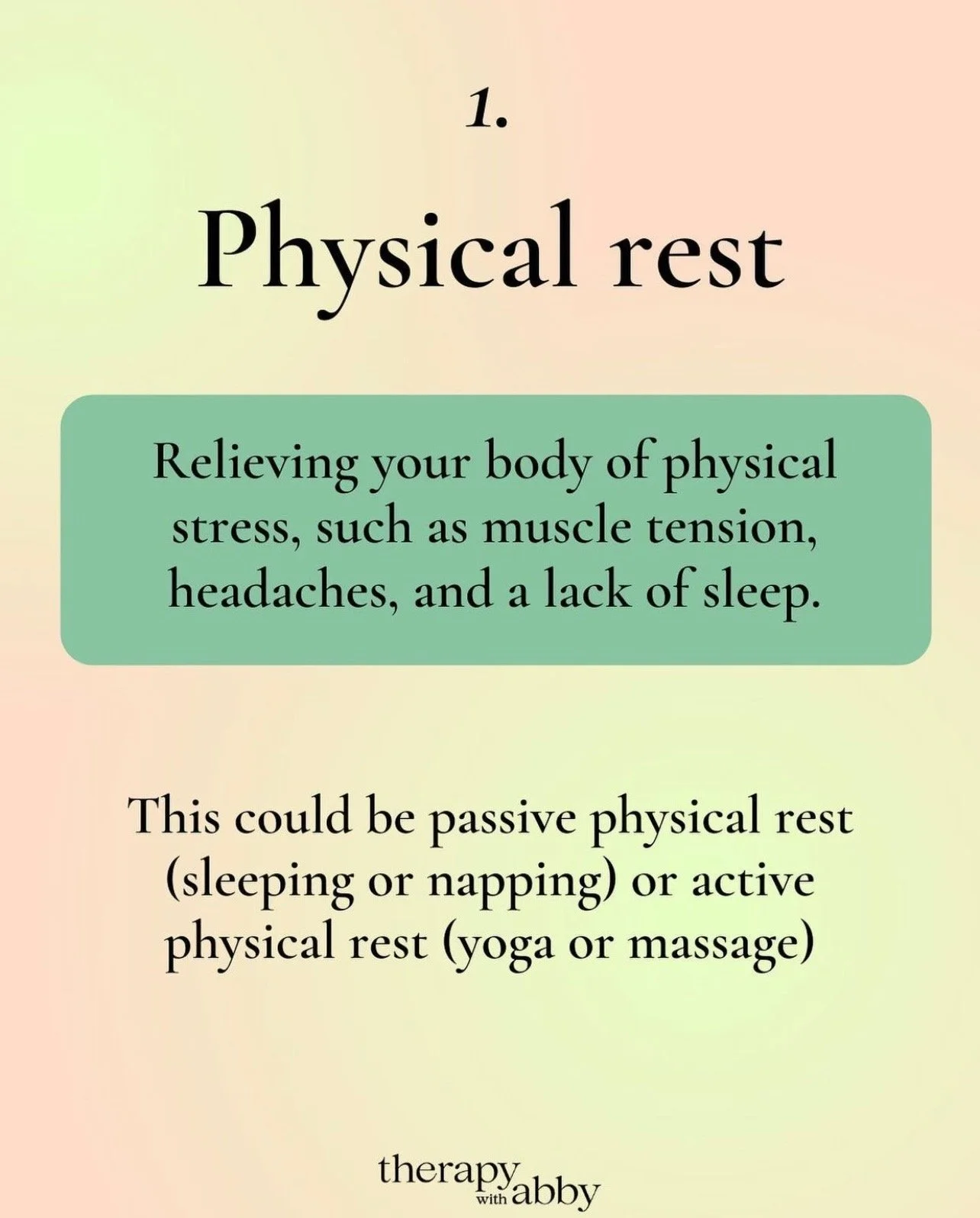 The Seven Types of Rest Everyone Needs — Change Counseling