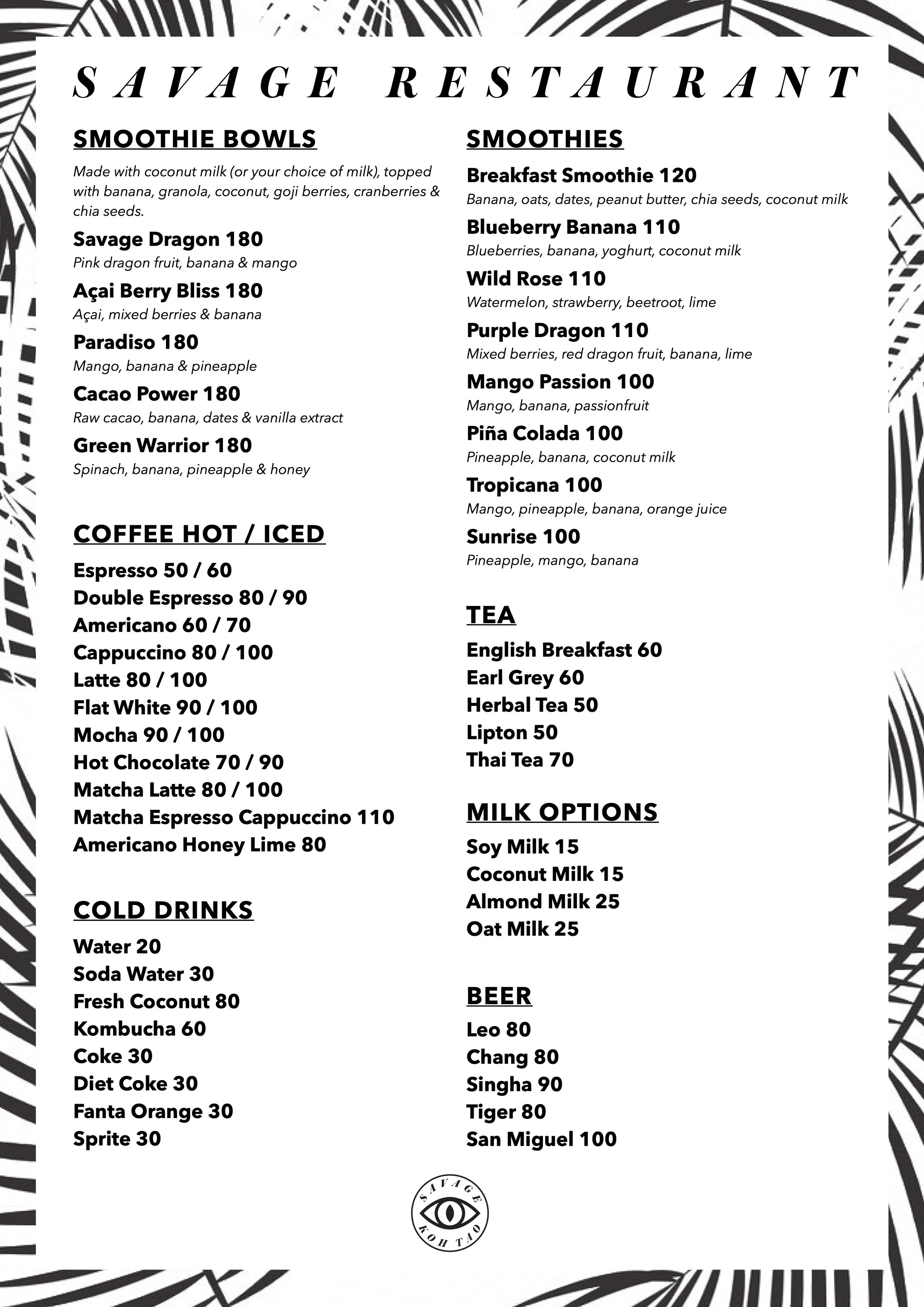 SAVAGE Hostel Restaurant - SAVAGE Hostel Koh Tao