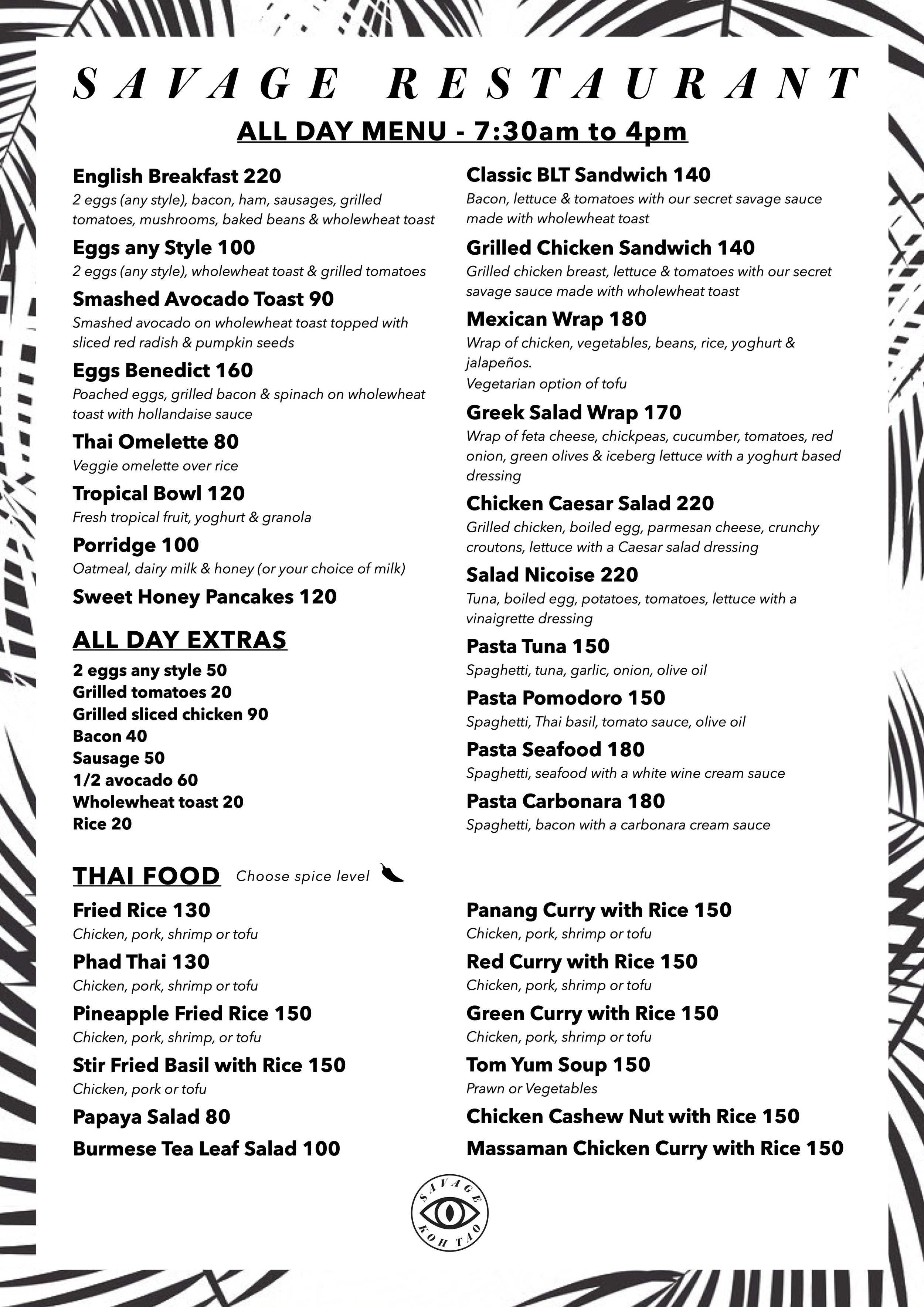 SAVAGE Hostel Restaurant - SAVAGE Hostel Koh Tao