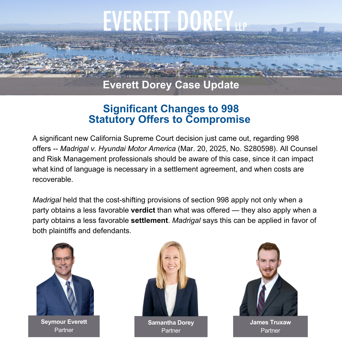 Case Update - Significant Changes to 998 Statutory Offers to Compromise ...