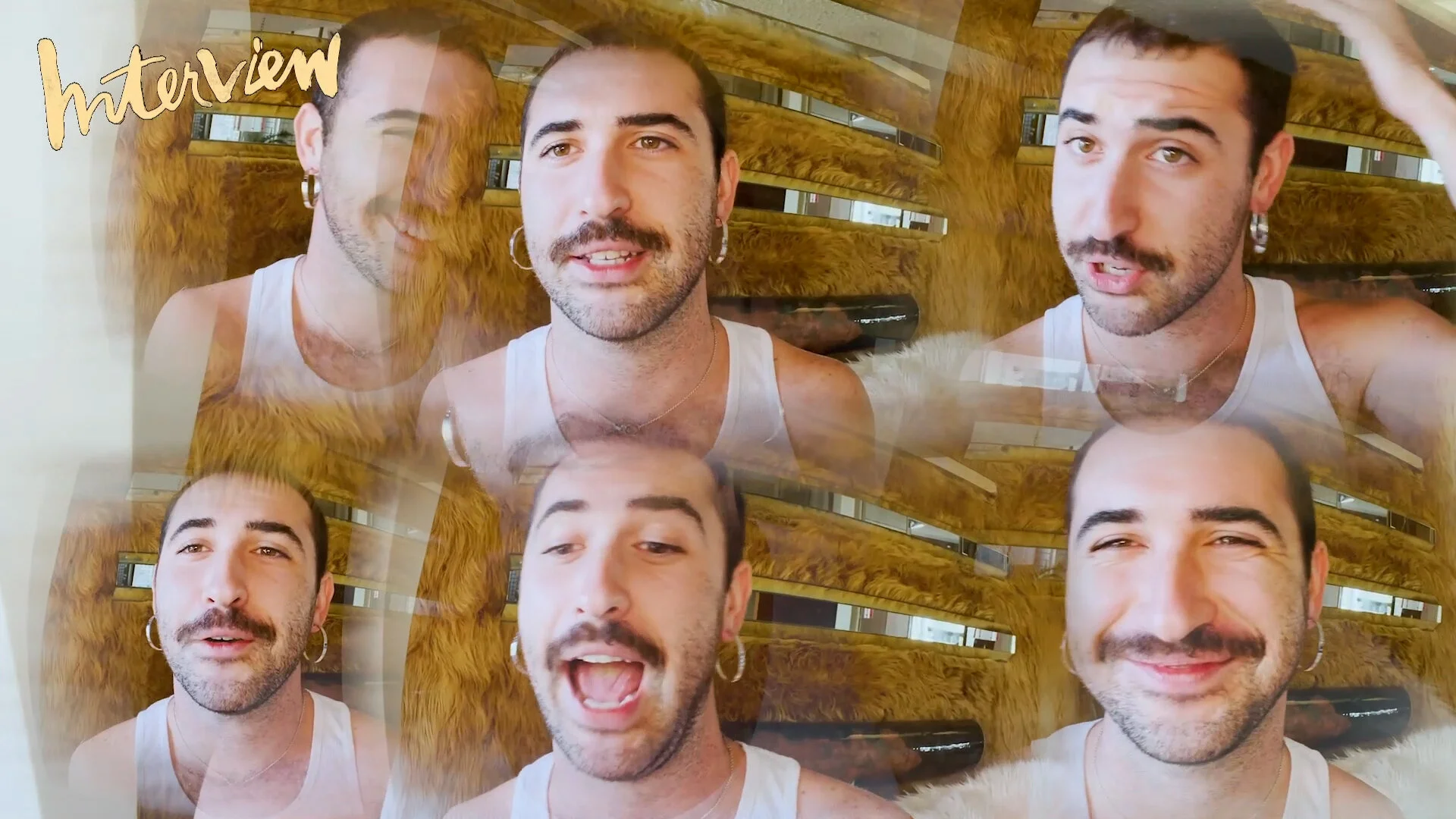 Hoop Earrings for Interview Magazine featuring Jordan Firstman ...