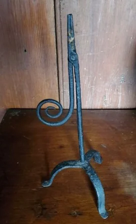 Rushlight or Splint Holder — Denison Homestead Campus