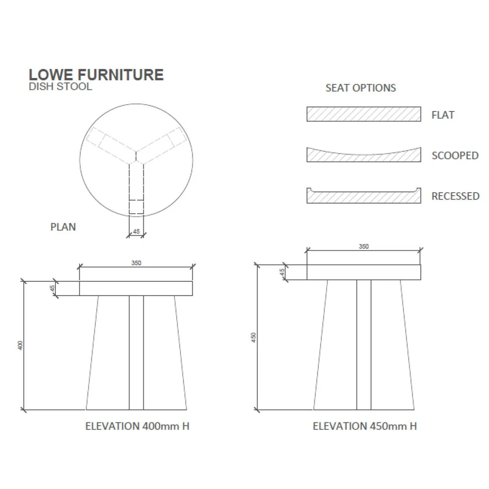 Dish Coffee Table by Lowe Furniture – Miko Designs
