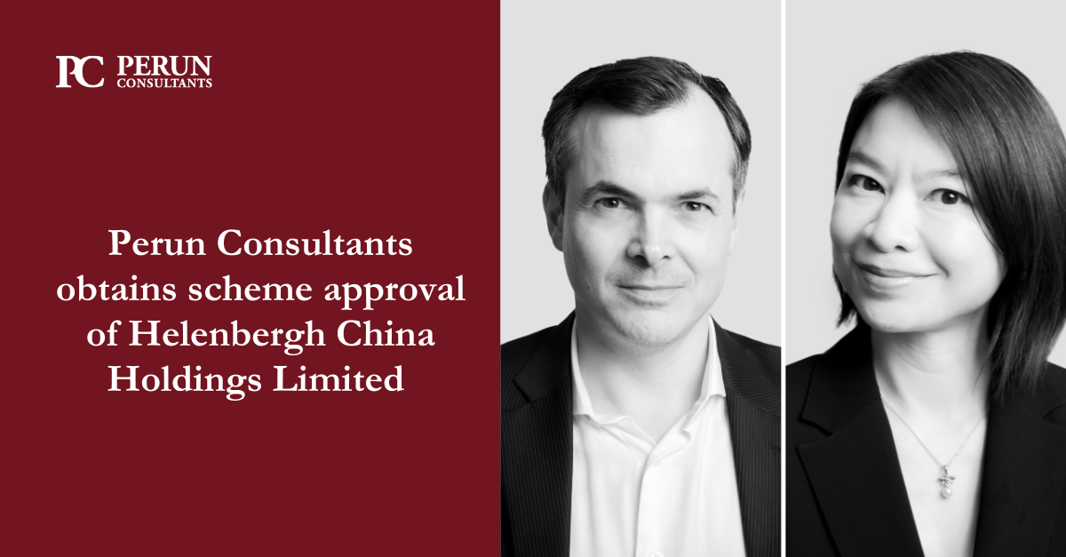Perun Consultants obtains scheme approval of Helenbergh China Holdings Limited — Perun Consultants