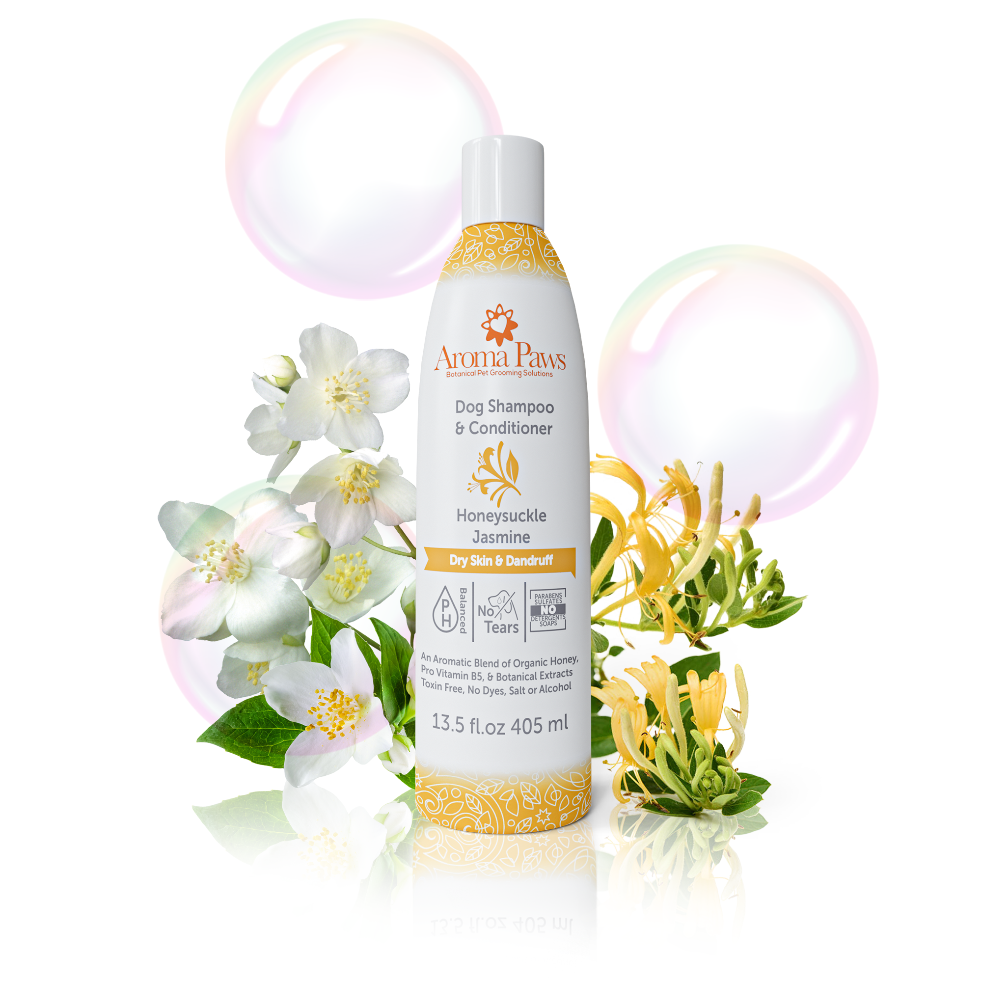 Shampoo Honeysuckle Jasmine- Dry Skin and Dandruff Relief Formula ...