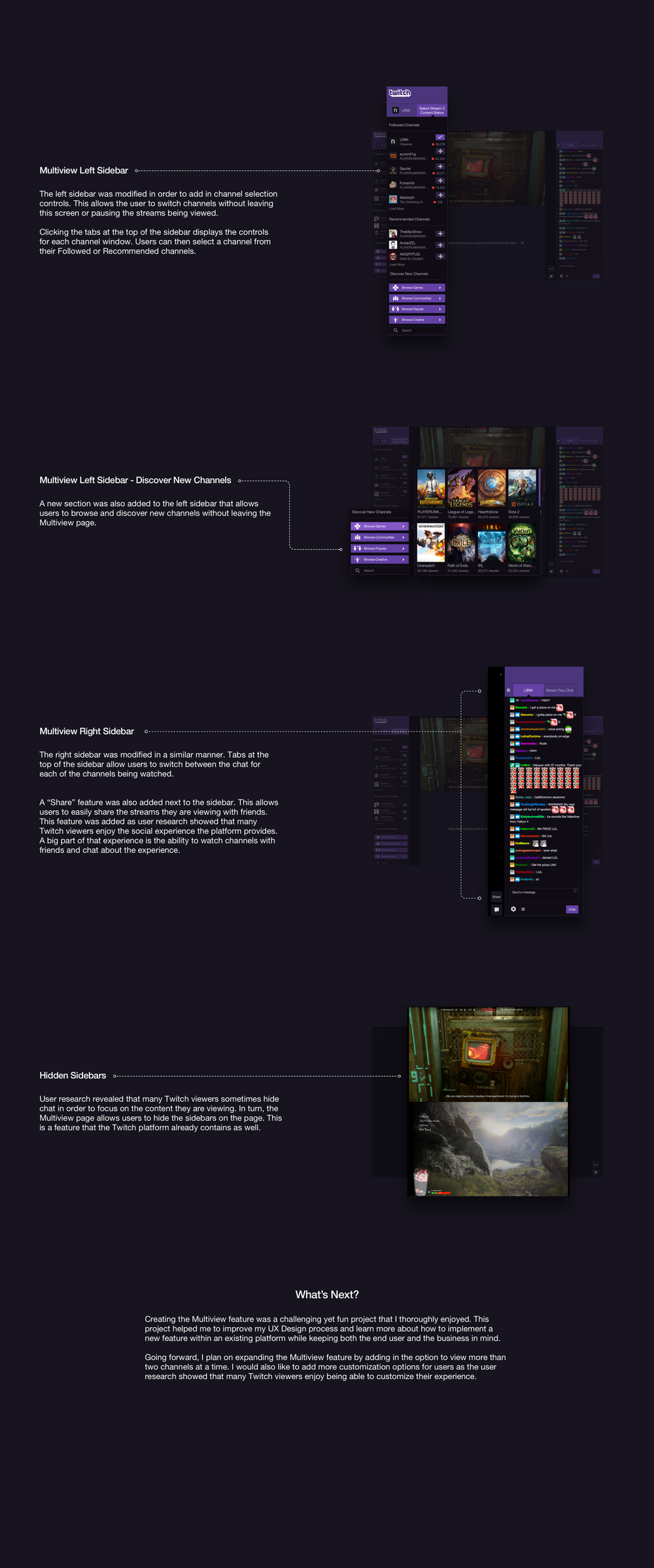 Twitch Multiview — Kaloyan Kaloyanov | UX/UI Designer