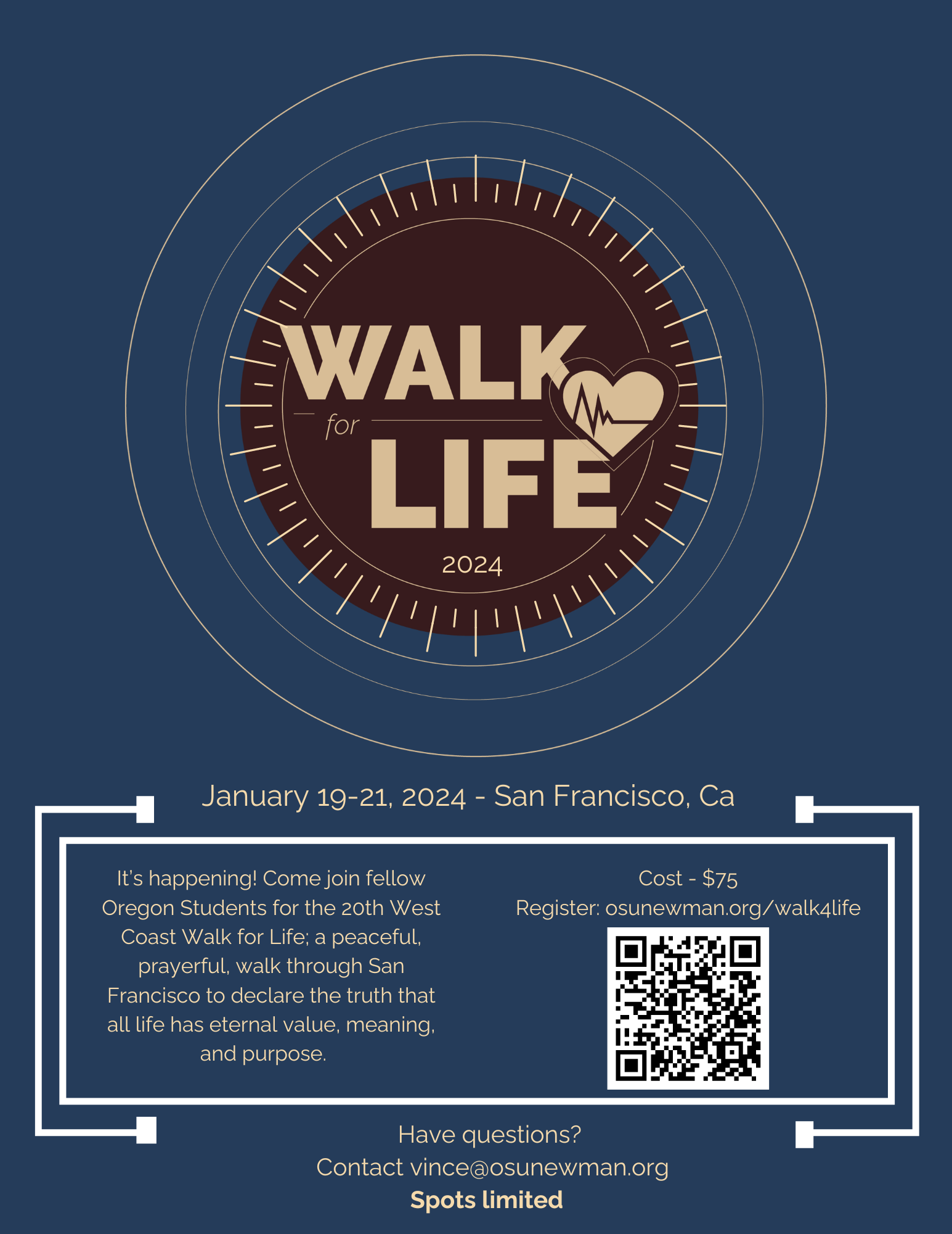 Walk for Life 2024 — Newman Center at Oregon State