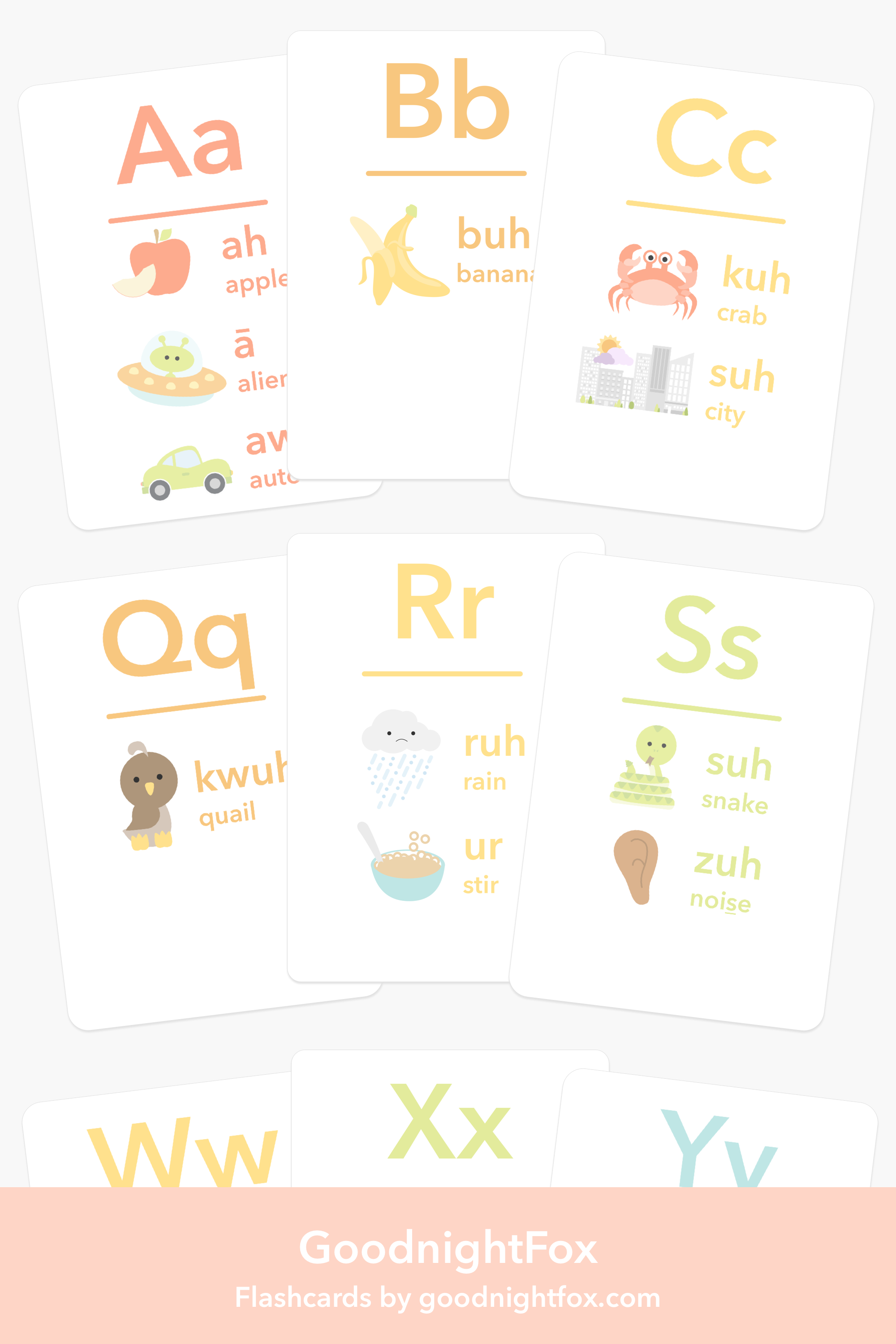 Goodnight Fox - Phonics Cheat Sheet for Toddlers