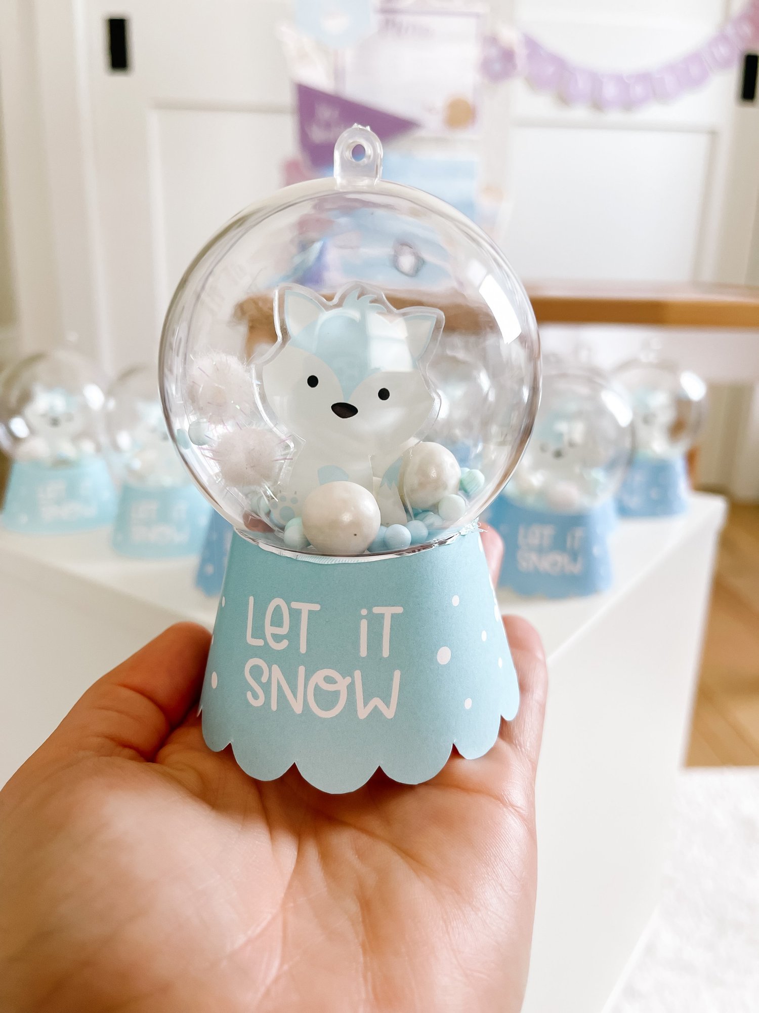 Goodnight Fox - DIY Snow Globe Party Favors or Classroom Favors for ...
