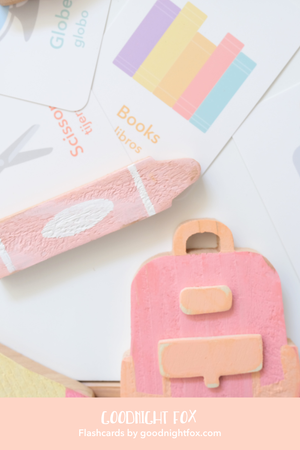 Goodnight Fox - School Supplies Flashcards