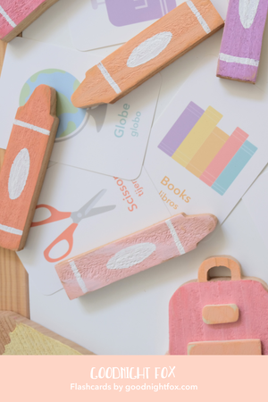 Goodnight Fox - School Supplies Flashcards