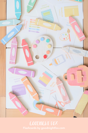 Goodnight Fox - School Supplies Flashcards