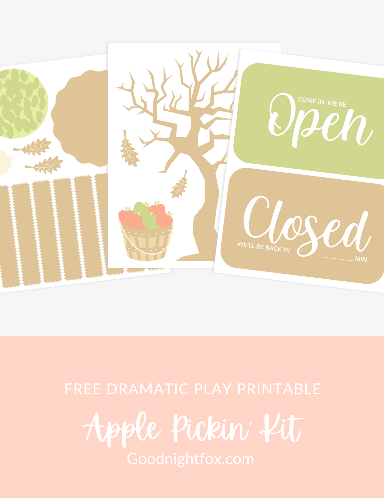 Goodnight Fox - Apple Picking Dramatic Play Kit