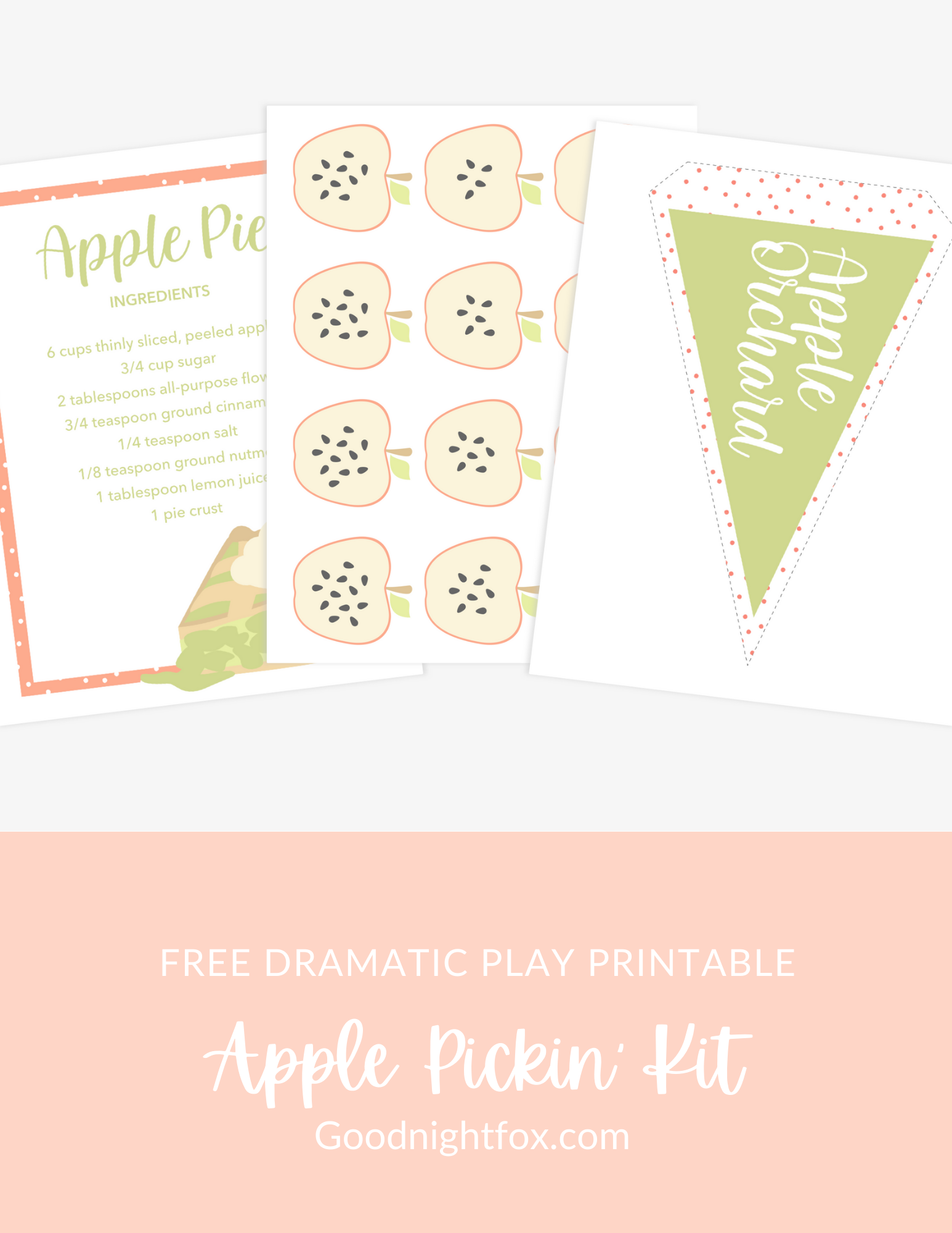 Goodnight Fox - Apple Picking Dramatic Play Kit
