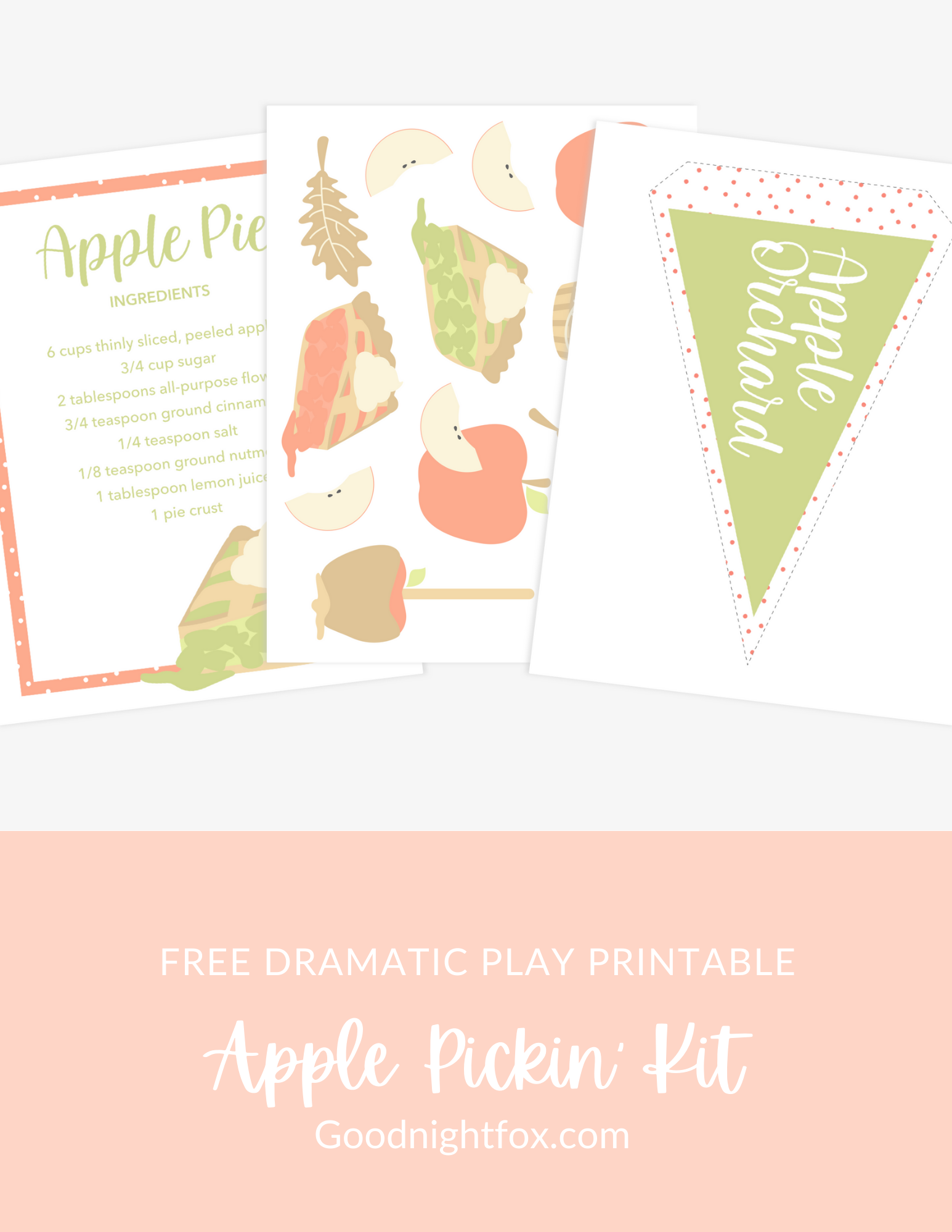 Goodnight Fox - Apple Picking Dramatic Play Kit