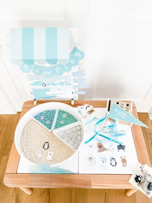 Goodnight Fox - Arctic Animal Winter Sensory Bin