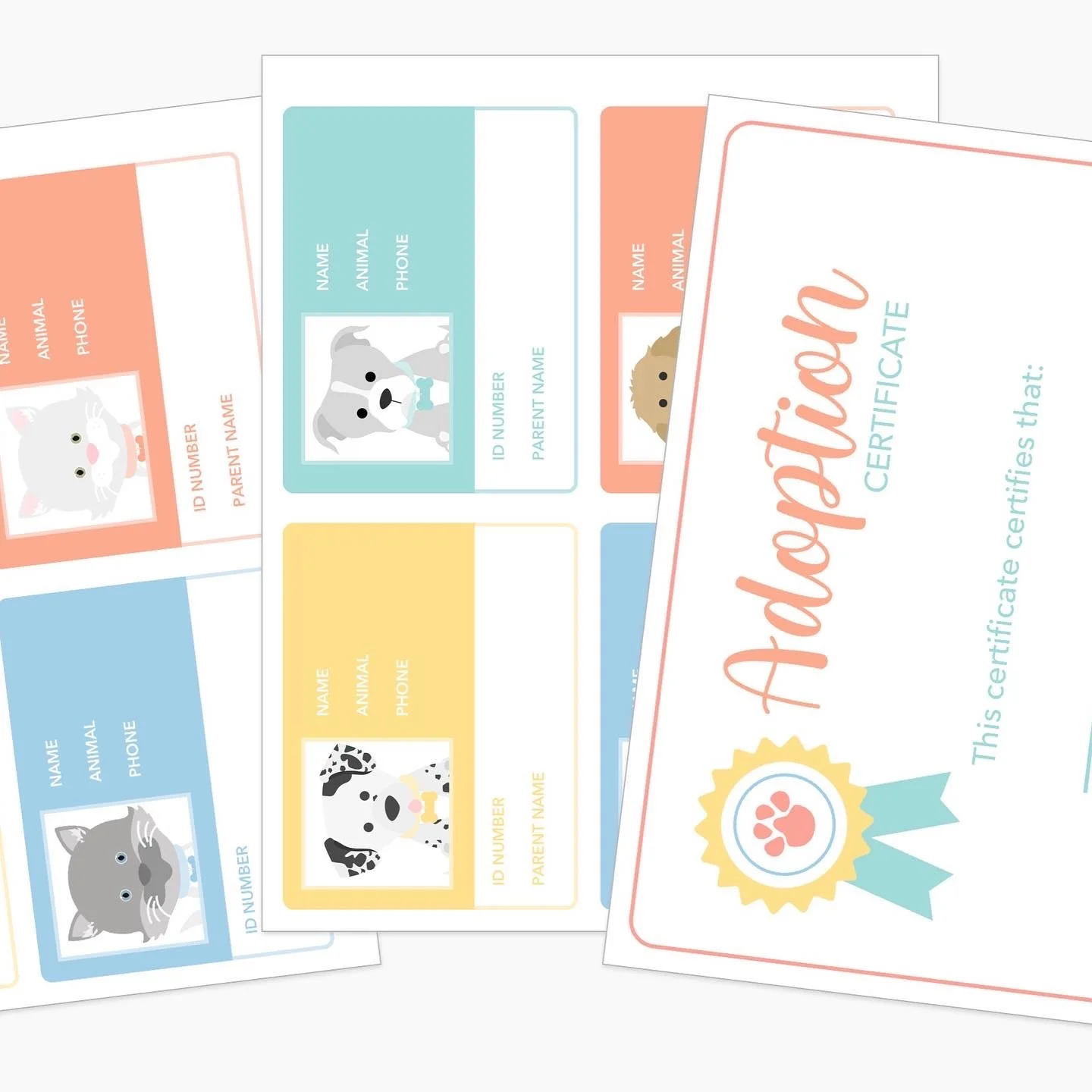 Goodnight Fox - Pet Adoption download dramatic play kit