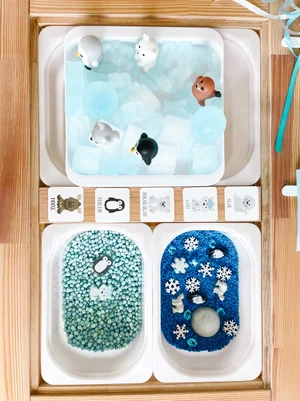 Goodnight Fox - ️ South Pole Sensory Bin for Kids