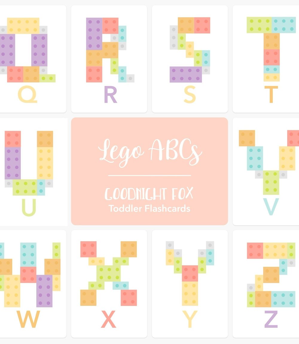 Goodnight Fox - Alphabet lego kit