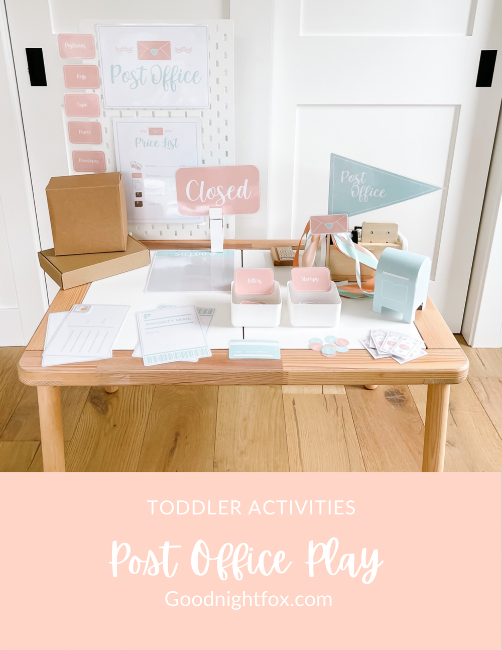 Goodnight Fox - Post Office Dramatic and Sensory Play Setup for ...