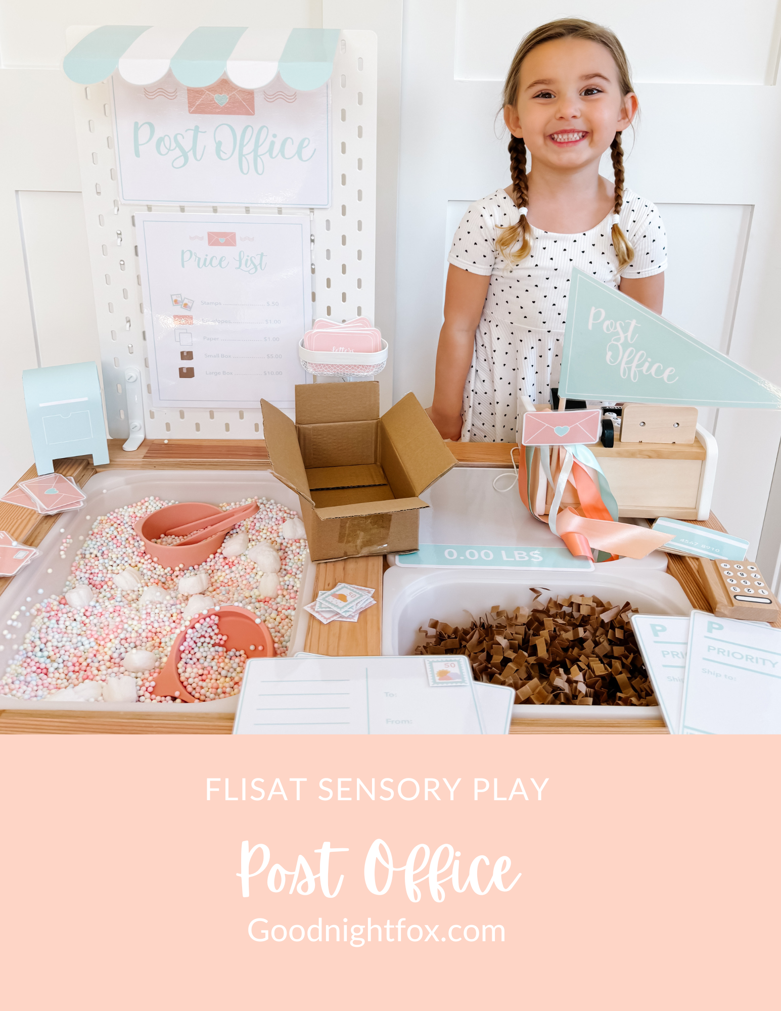 Goodnight Fox - Post Office Dramatic and Sensory Play Setup for ...