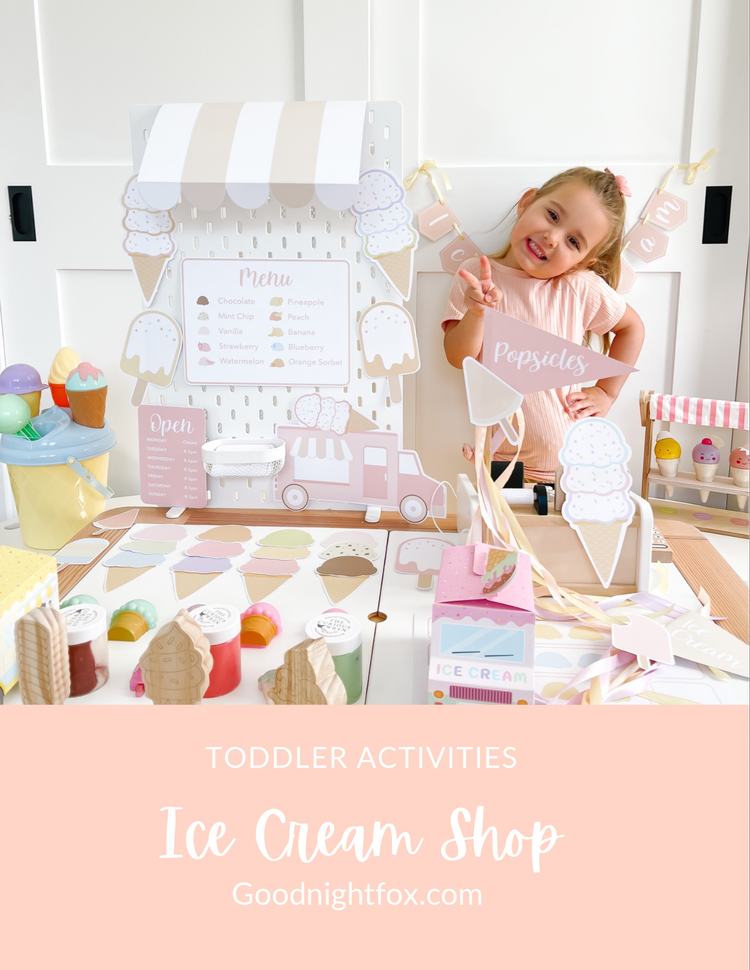 Goodnight Fox - Print and Download Ice Cream Shop Kit: Enhance Your Ice ...