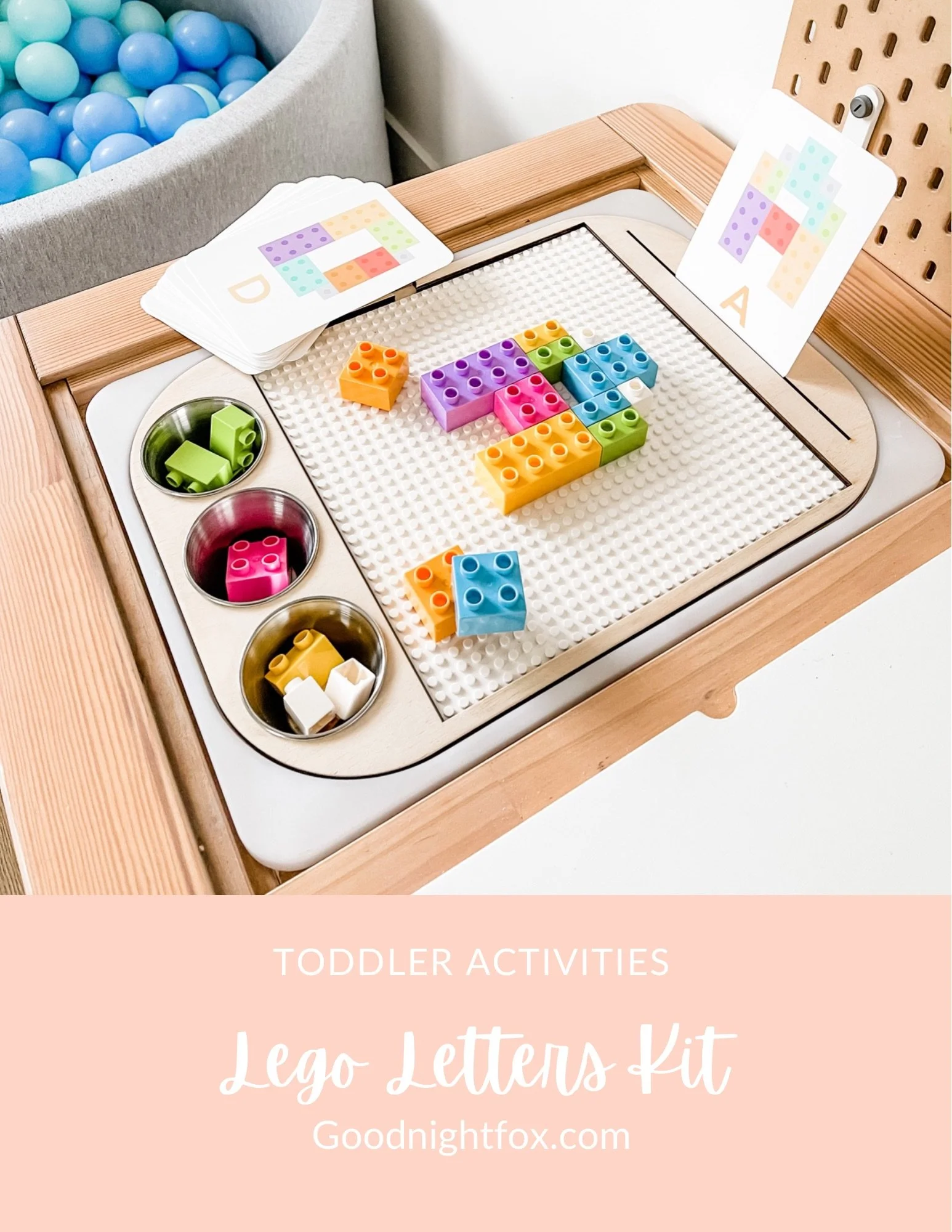 Goodnight Fox - Alphabet lego kit