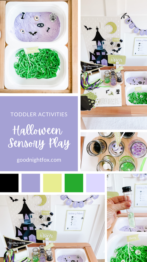 Halloween Witch’s Brew Potion Sensory Play Apothecary Shop — Goodnight Fox