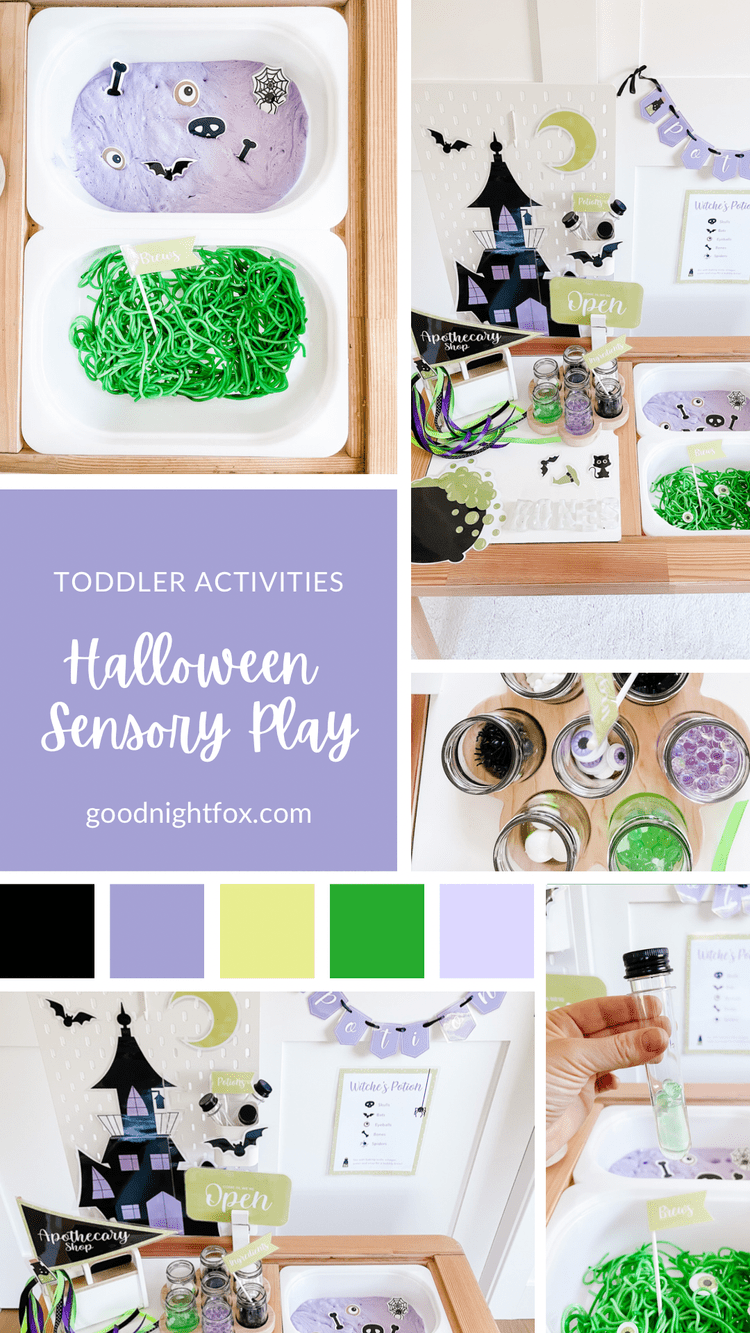 Halloween Witch’s Brew Potion Sensory Play Apothecary Shop — Goodnight Fox