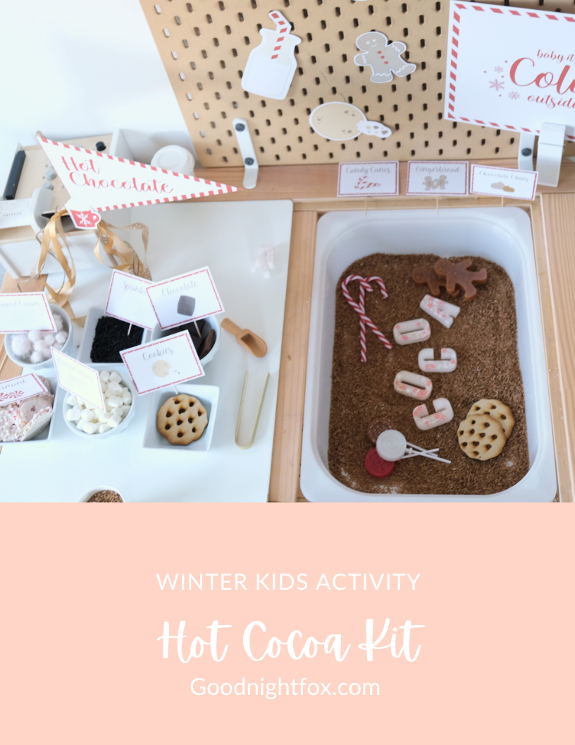 Goodnight Fox - Hot Cocoa Sensory Bin & Dramatic Play Kit