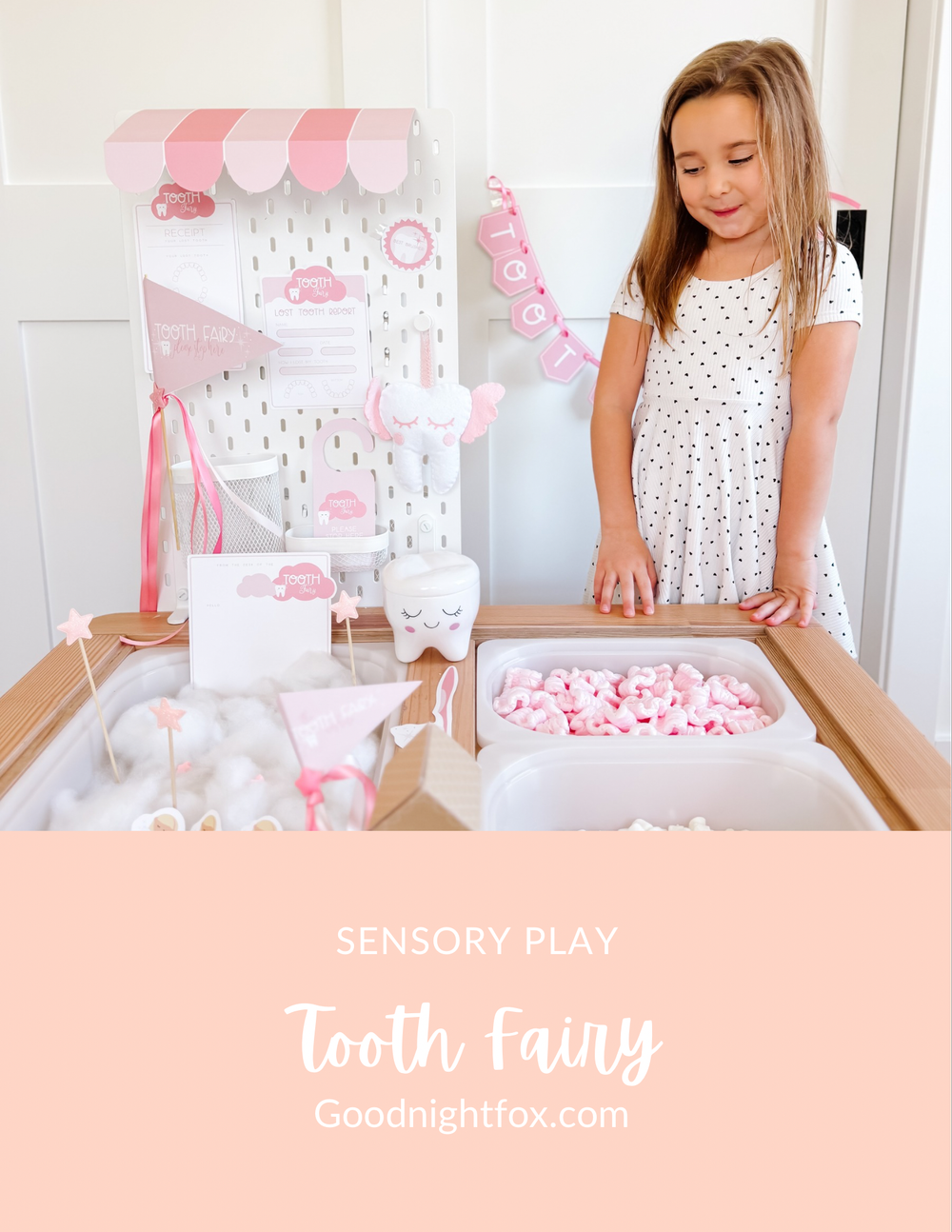 Goodnight Fox - Magical Tooth Fairy Sensory Play Setup