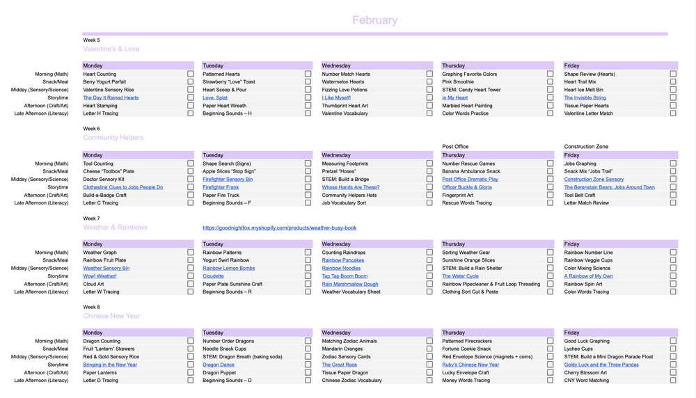 Goodnight Fox - February Play-Based Learning Activities for Toddlers ...