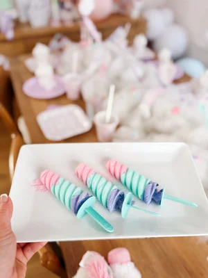 Goodnight Fox - Unicorn Horn Vanilla Frozen Yogurt Pops (Pink, Purple ...