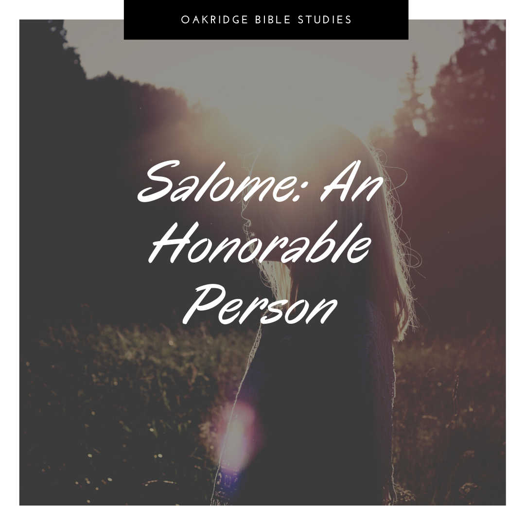 Bible Studies — Oakridge Community Church