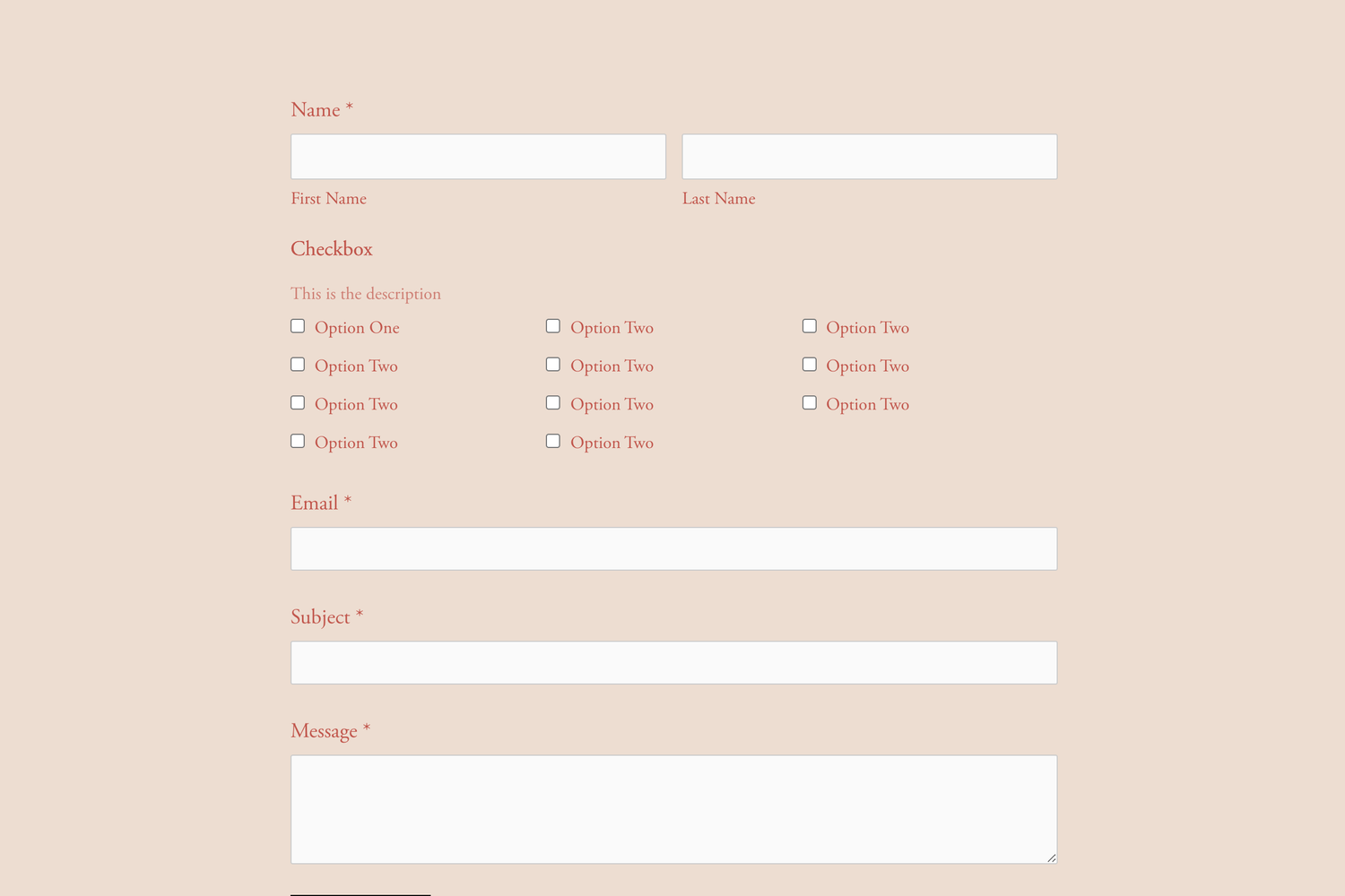 Form Checkbox Grid Layout — Squarestylist