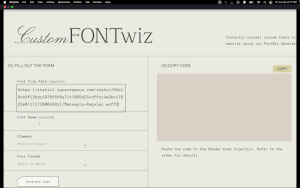 Add Custom Fonts to Squarespace: using our Magical Tool — Squarestylist
