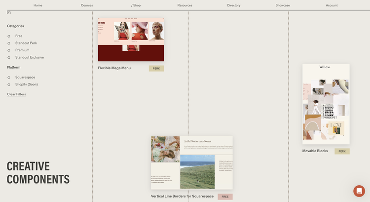 Shop our Creative Components Library — Squarestylist
