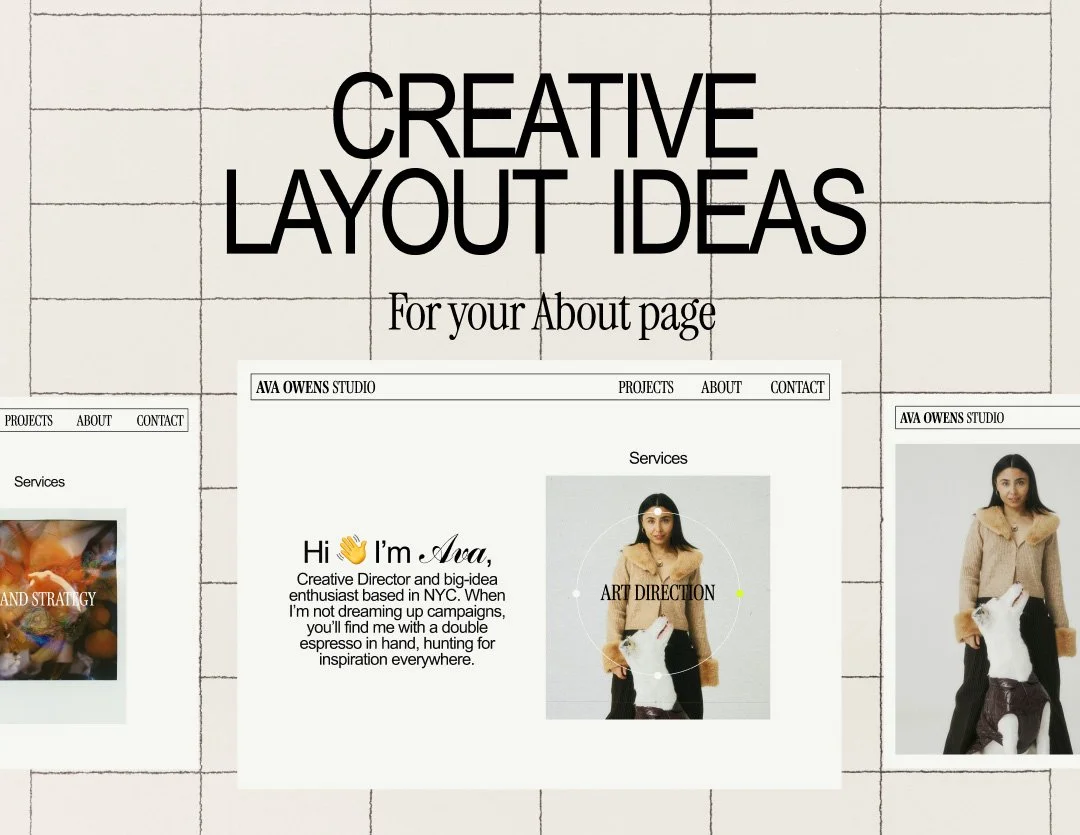 Creative Layout Ideas for your About Page (For Solo Creatives) — Squarestylist