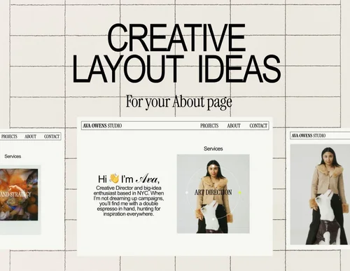 Creative Layout Ideas for your About Page (For Solo Creatives ...
