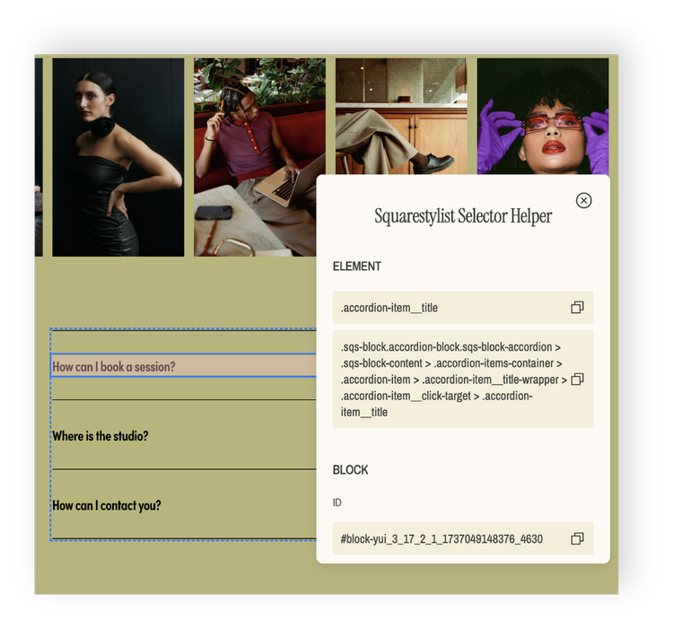 Selector Helper — Squarestylist
