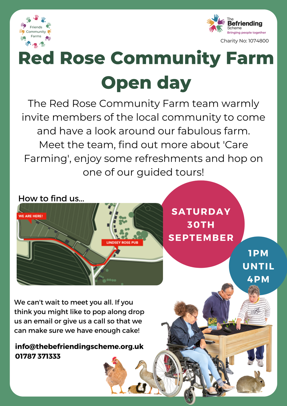 Red Rose Community Farm Open Day — The Befriending Scheme