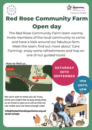 Red Rose Community Farm Open Day — The Befriending Scheme