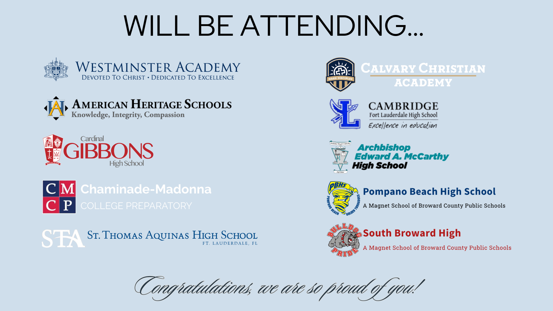 Congratulations Class of 2025! — Bethany Christian School