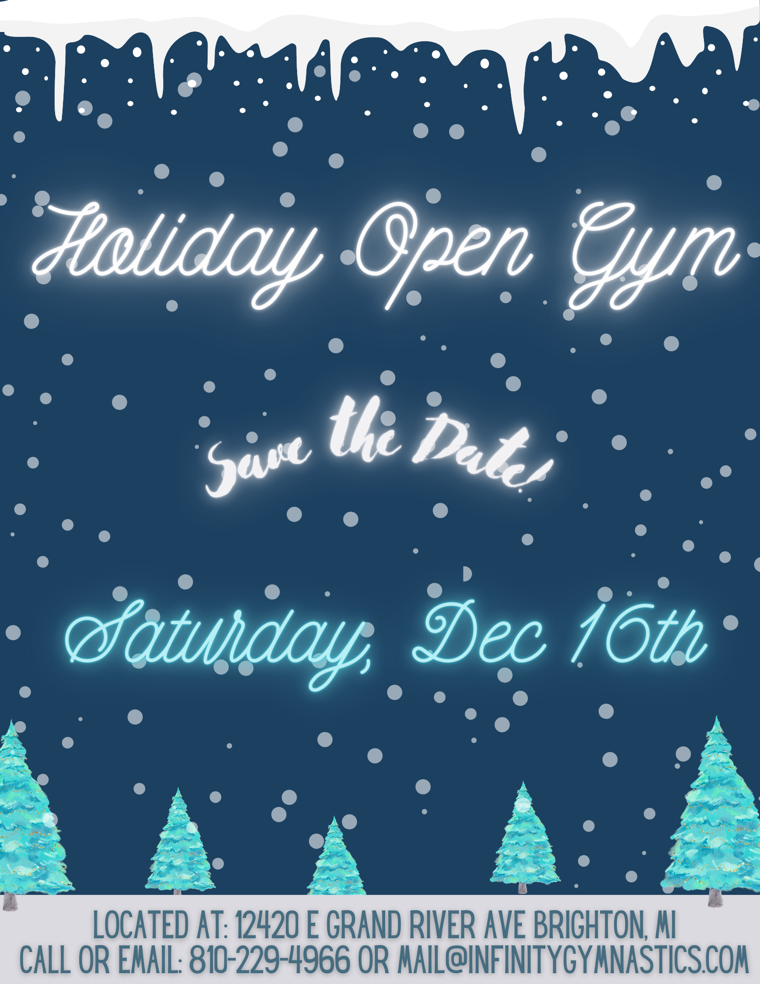 Holiday Open Gym — Infinity Gymnastics Academy